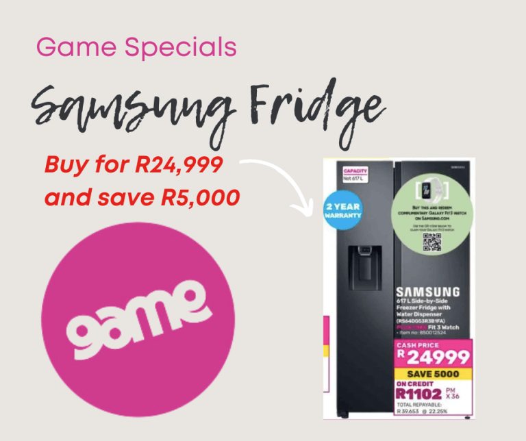 Fridge Special at Game: Save R5,000! - South Africa Specials