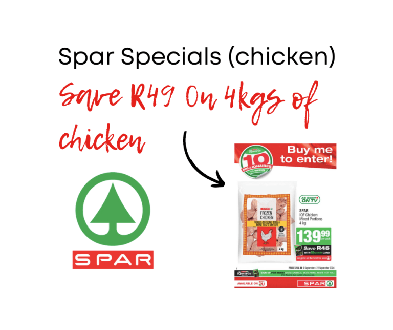 Amazing Spar Specials: Save R49 on 4 kgs of Chicken! - South Africa ...