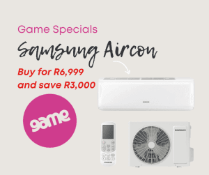 Special at Game: Samsung Aircon (Save R3,000) - South Africa Specials
