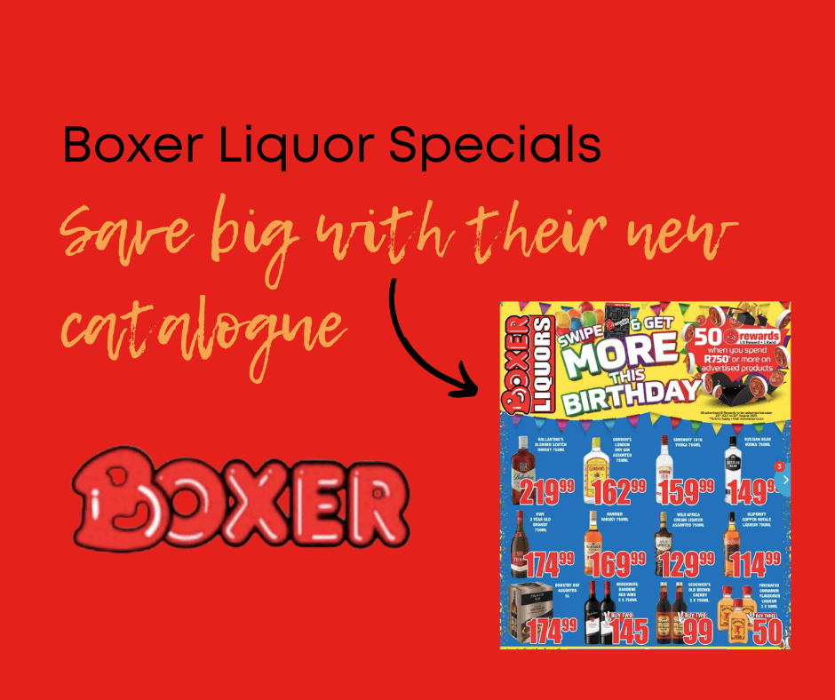 Boxer Liquor Specials for August 2025 - South Africa Specials