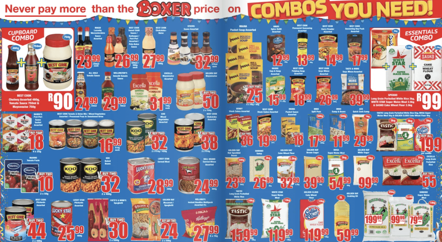 Boxer Combo Specials: Save Big on Grocery Bundles - South Africa Specials