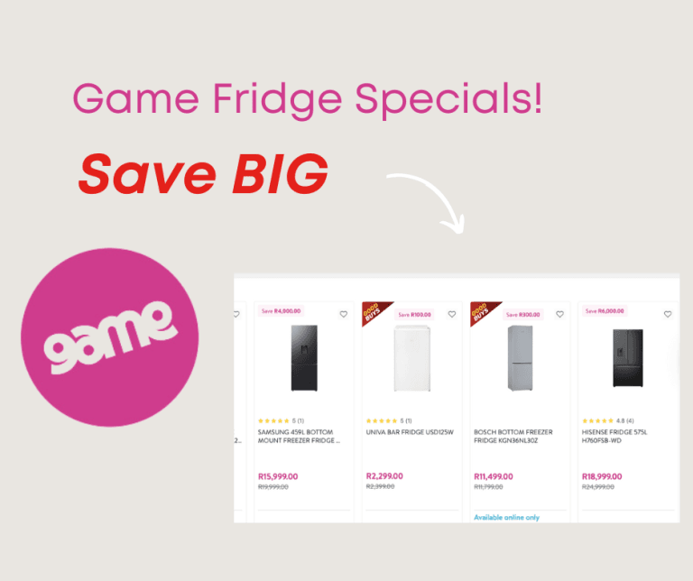 Incredible Fridge Special at Game: Save R3000 on Hisense 347L Model ...